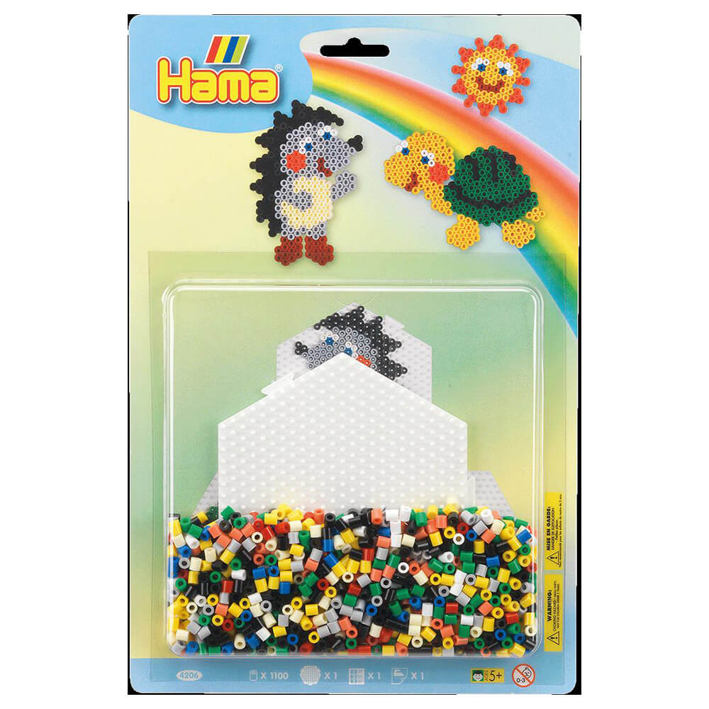Hama Blister Schildkröte & Igel Midi-Bügelperlen | Midi Bügelperlen ...